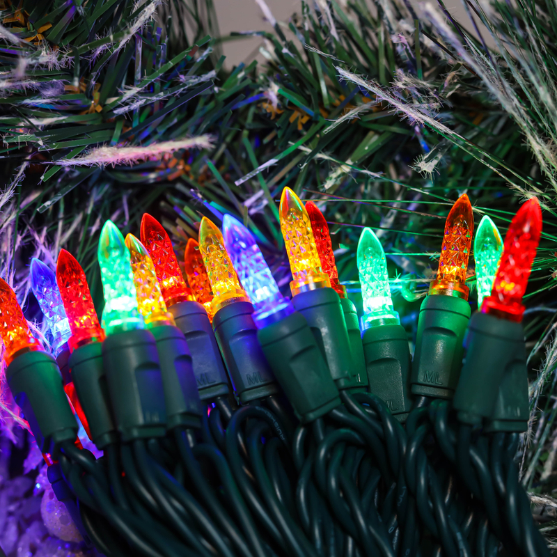 M5 LED String Lights UL Multi Commercial Grade Christmas Light Outdoor ...